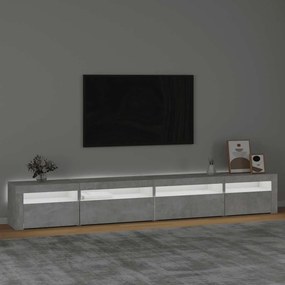 TV skříňka s LED osvětlením betonově šedá 270 x 35 x 40 cm 3152749