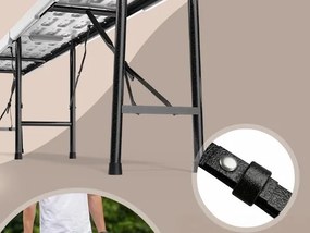 Pivní lavice sada 2 ks skládací úspora místa pro 8 osob 200kg je lavice
