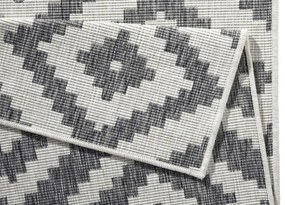 Hanse Home, Kusový koberec Twin-Wendeteppiche 103132 grau creme – na ven i na doma, 80x150, šedá, chodba / předsíň