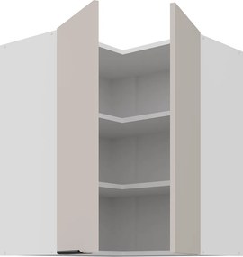 COMO | horní kuchyňská skříňka 60x60 GN-72 2F (90°) rohová s policemi | 60x60 cm | bílá/kašmír