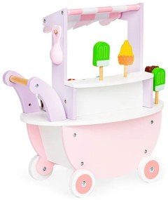 Dřevěný vozík na zmrzlinu