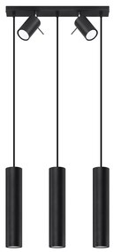 Sollux Lighting Závěsné svítidlo RING 3 Černá