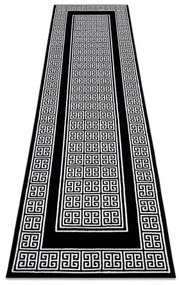 Dywany Luszczow Kusový koberec, Běhoun GLOSS moderni 6776 85 rám, černý / slonová kost Rozměr koberce: 60 x 300 cm