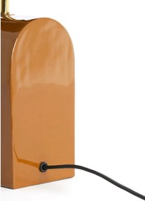 Oranžová kovová stolní lampa (výška 38 cm) Cardona – Light &amp; Living