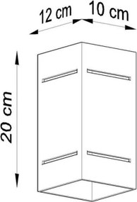 Nástěnné svítidlo SOLLUX Blocco G9 1x40W bez zdroje SL.0478