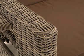 Pohovka Ancona zemitě hnědá 5mm – šedá-meliert