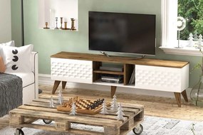 Designový TV stolek Gallio 180 cm ořech bílý