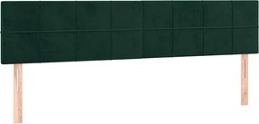 Box spring postel s matrací tmavě zelená 120x190 cm samet 3270472