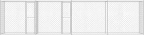 Klec pro psa Stříbrná 600 x 200 x 200 cm Pozinkovaná ocel 3368312