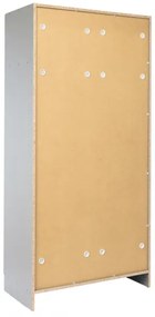 Dřevěná šatní skříň Visio LUX, 90 x 45 x 185 cm, cylindrický zámek