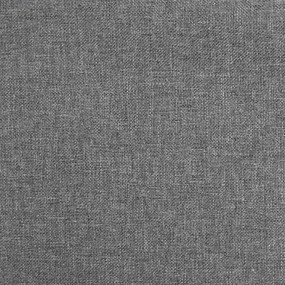 Otočná jídelní židle světle šedá textil 3087531