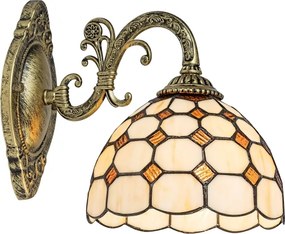 Brilagi - Tiffany vitrážová nástěnná lampa DORAN 1xE27/40W/230V