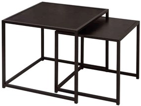 invicta interior Konferenční stolek 2ks Slim Line 50cm černá 42011
