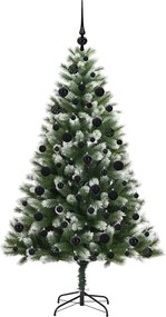 Umělý vánoční stromeček s umělým sněhem 300 LED Teplá bílá 3395443
