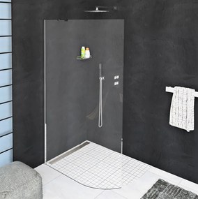 Polysan MODULAR SHOWER zaoblená pevná zástěna R550, 1100 mm MS1-120-C