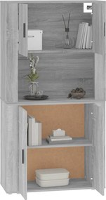 Skříň highboard šedá sonoma kompozitní dřevo 3185357