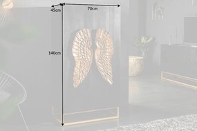 Vysoká komoda Cullen 70 cm černé mango