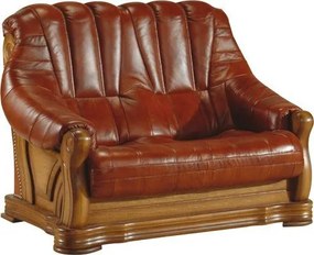 Casarredo - Komfort nábytek Dvoumístná pohovka DEREK II kůže | potah: kůže Magnolia,barva: moření 11