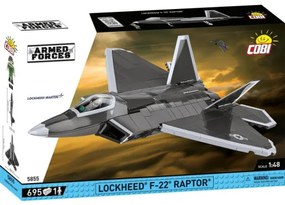 COBI 5855 Armed Forces Lockheed F-22 Raptor, 1:48, 695 kostek