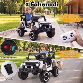 Costway Dětské elektrické autíčko 12 V dětské auto s 2 jízdními