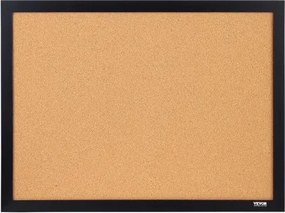 Korková nástěnka, 61 × 45,7 cm, oboustranná nástěnka s rámečkem na nálepku MDF