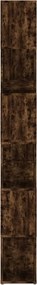 Knihovna / dělicí stěna kouřový dub 100 x 24 x 188 cm 3187603