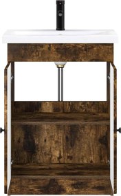 Sada koupelnového nábytku Kouřový dub 56 x 37,5 x 81 cm 3404189