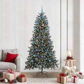 Umělý vánoční stromeček Zelená 210 cm PVC, plast a ocel 3395899