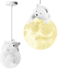 Toolight Závěsné osvětlení dětského pokoje WHITE BEAR APP1597-1CP