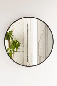 Kulaté zrcadlo s černým rámem Umbra Hub 61 cm