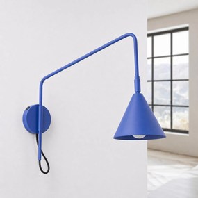 Sollux Lighting Nástěnné svítidlo NOX 1 ultramarín s vypínačem