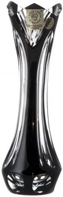 Váza Lotos I, barva černá, výška 155 mm