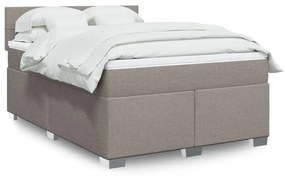 Box spring postel s matrací taupe 160x200 cm textil 3288243