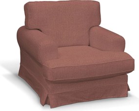 Potah na křeslo IKEA Ekeskog barva hnědá látka pletený vzor