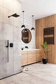 Laveo Pola, podomítková sprchová souprava, černá matná, LAV-BAP_701P