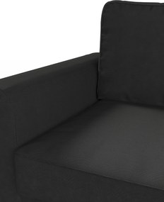 Potah na pohovku IKEA Backabro,  3-místná, rozkládací barva černá látka pletený vzor