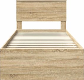 Rám postele s čelo Sonoma dub 75 x 190 cm Kompozitní dřevo 3407942
