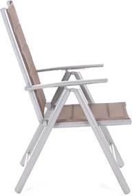 Zahradní sestava Ibiza Pollywood 150 cm Silver / Taupe 6+1