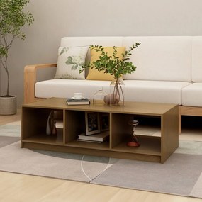 vidaXL Konferenční stolek 110 x 50 x 34 cm masivní borové dřevo [809912] Barva: Bílá