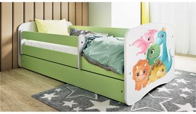 Dětská postel Babydreams dinosauři zelená
