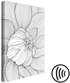 Obraz Linie květu (1 panel) vertikální