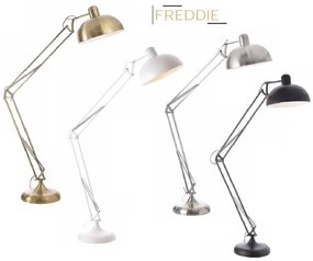 ACA DECOR Retro stojací lampa FREDDIE max. 60W/E27/230V/IP20, matná černá