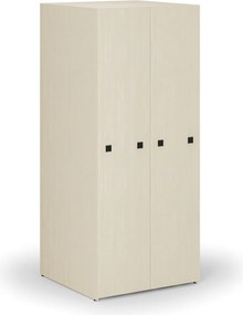 Velkokapacitní skříň s výsuvnými regály, 841 x 846 x 2000 mm, bříza