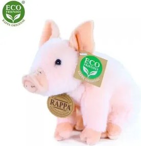RAPPA Plyšové prase 18 cm / ECO-FRIENDLY / od 0 měsíců
