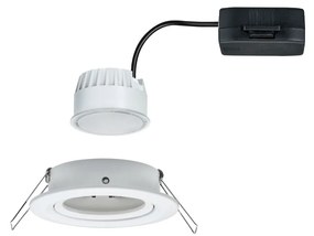 Paulmann 93448 LED Coin Nova round, kulatá bodovka v bílé úpravě, 1x6,5W LED 2700K, prům.8,4cm