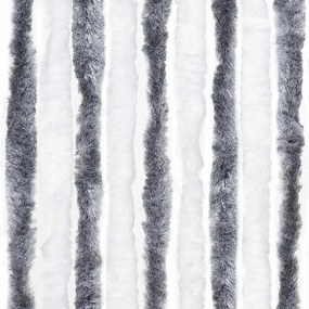 Závěs proti hmyzu šedobílý 90 x 200 cm Chenille 315124