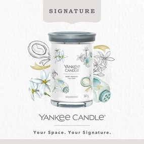 Yankee Candle vonná svíčka Signature Tumbler ve skle velká Baby Powder 567g