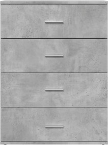 Příborníky 2 ks betonově šedé 60 x 39 x 80 cm kompozitní dřevo 3276626