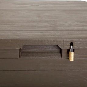 TOOMAX WOODYS zahradní plastový úložný box 160 L - hnědá