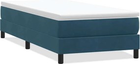 Postel Box Spring bez matrace tmavě modrá 100x210 cm samet 3315817